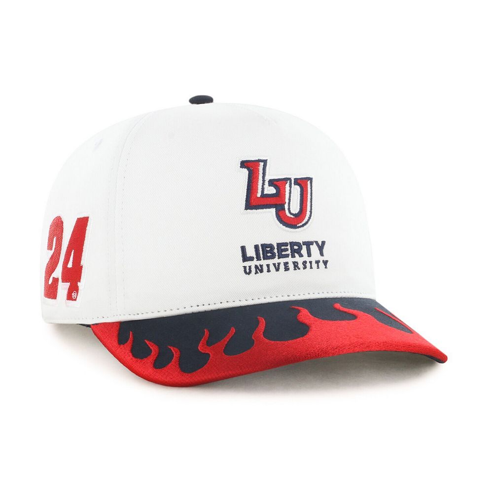 Men's '47 White/Red William Byron Flame Hitch Adjustable Hat