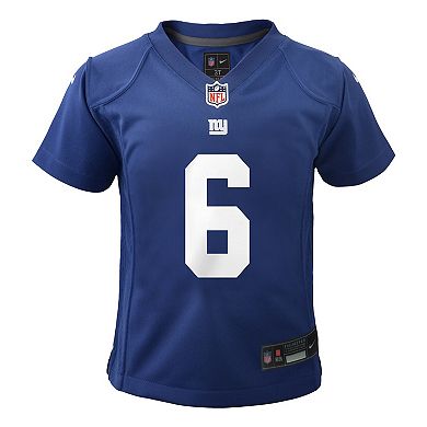 Infant Nike Jaxson Dart Royal New York Giants Team Game Jersey