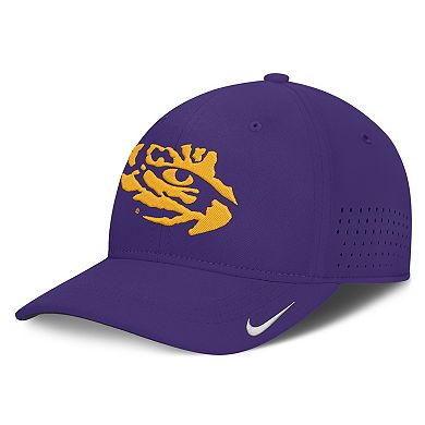 Men's Nike Purple LSU Tigers 2026 Sideline Practice AeroBill Swooshflex ...
