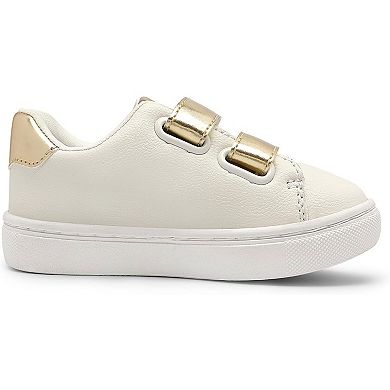 HOMEHOT Girls Sneaker with Hook-and-Loop for Toddler/Little Kid/Big Kid
