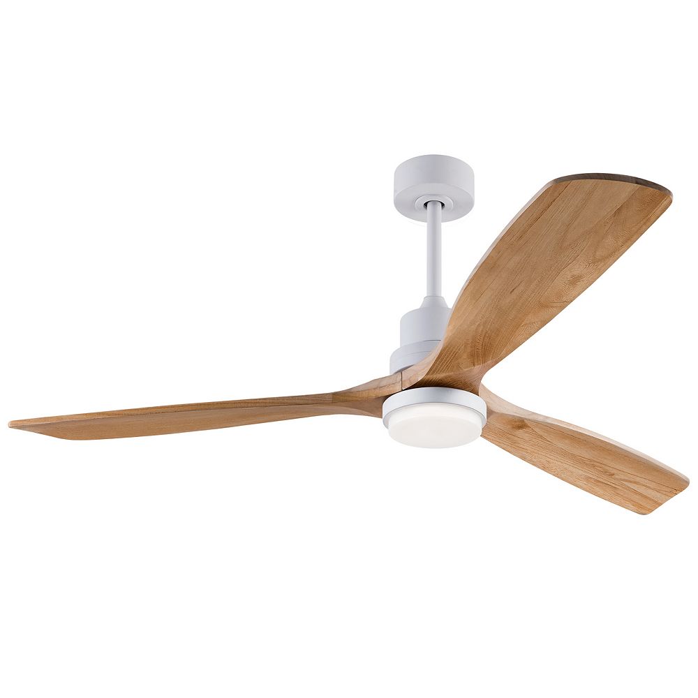 Loheer 60 Inch Modern Ceiling Fan, with Light Reversible DC Motor and ...
