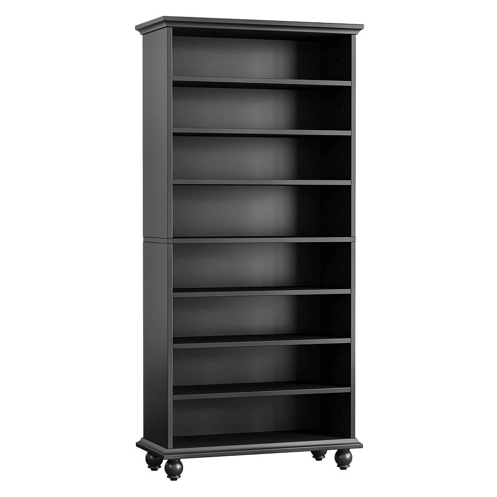 9 Tier Bookcase With LED Lighting And Adjustable Shelves For Living ...