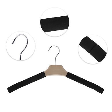 Wooden Circle Hook Closet Hanger 2 Pcs