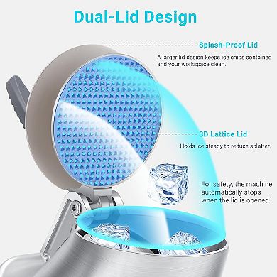 Electric Ice Shaver, Home & Commercial Ice Grinder, Comes with Ice Pick ...