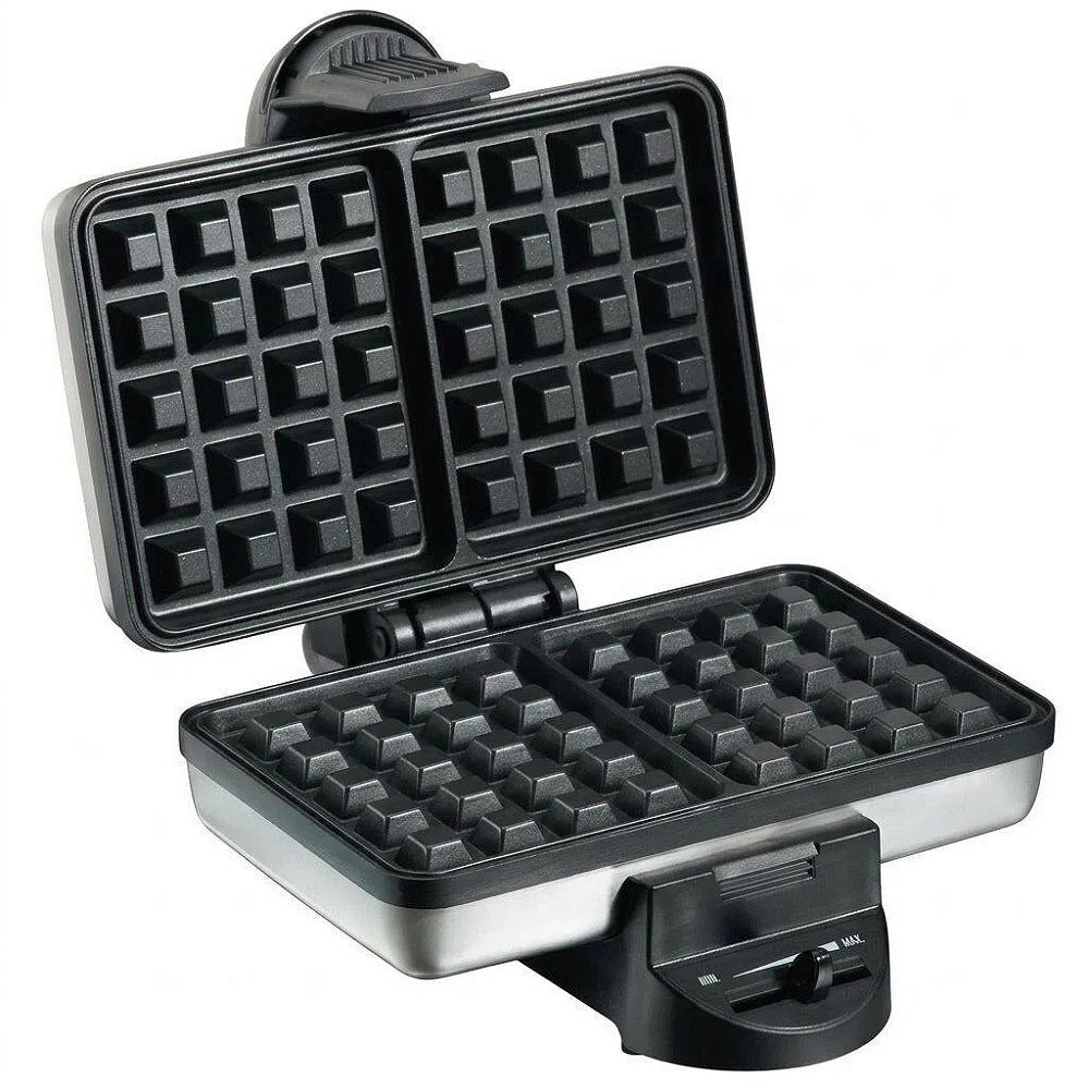 Mini Belgian Waffle Maker PFAS-Free Non-Stick Plates with Shade Control
