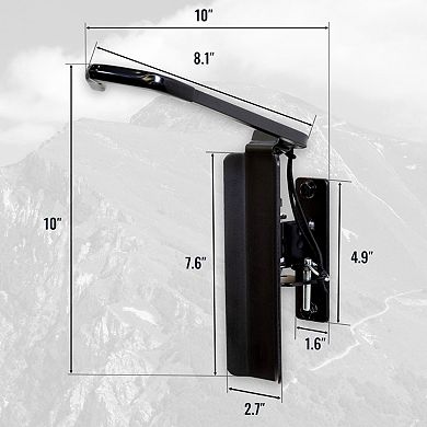 Swivel Mount Bike Storage Rack - 1-Bike Wall Hook