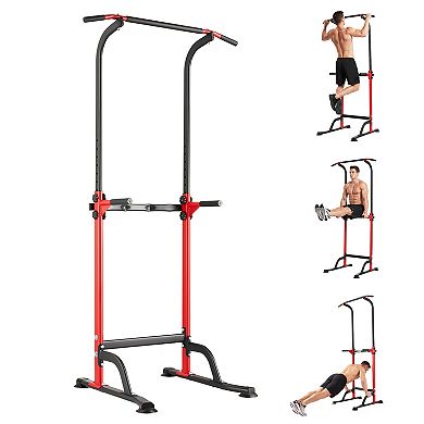 Power Tower Pull Up Bar Station,330 LBS Stable Gym Dip Station for home ...
