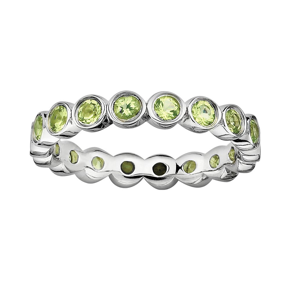 Stacks & Stones Sterling Silver Peridot Stack Ring