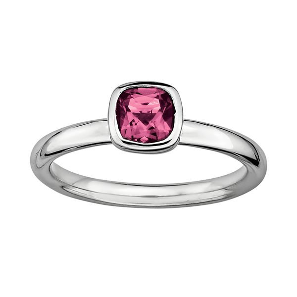 Stacks & Stones Sterling Silver Pink Tourmaline Stack Ring