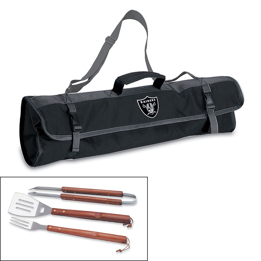 Picnic Time Oakland Raiders 4-pc. Barbecue Tote Set