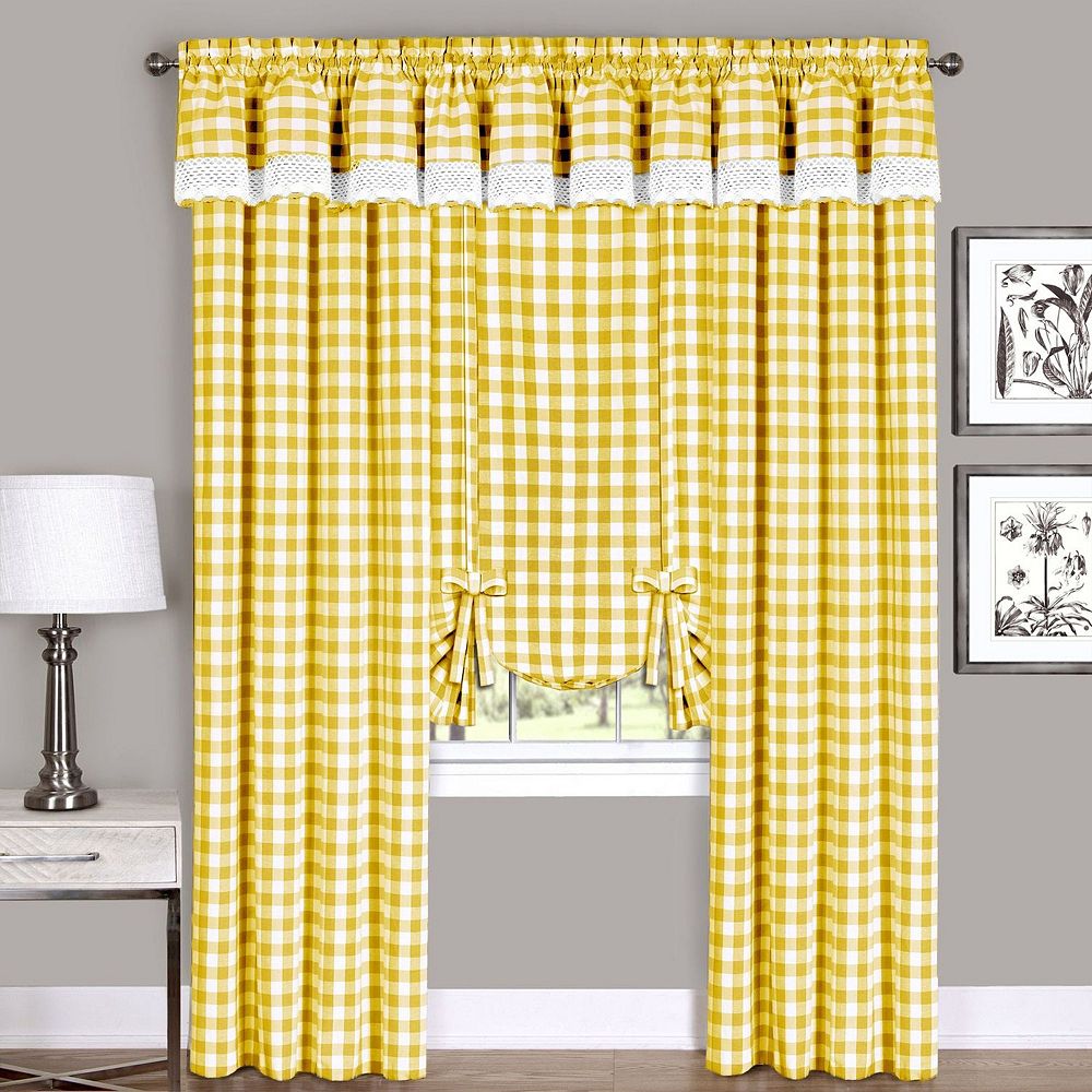 Buffalo Check Window Curtain Treatments