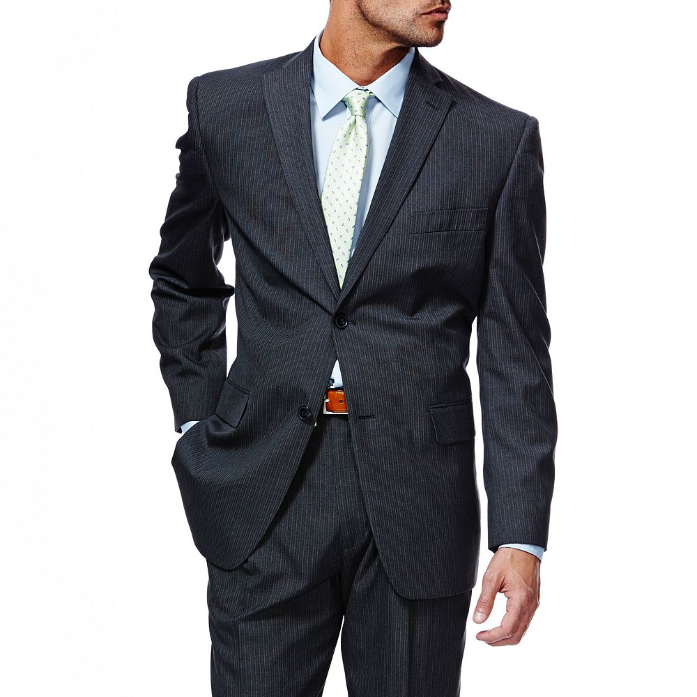 Haggar® Classic Fit Charcoal Pinstripe Suit Separates Men