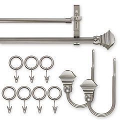 Double Rods Curtain Rods & Hardware - Window Treatments, Home Decor ...