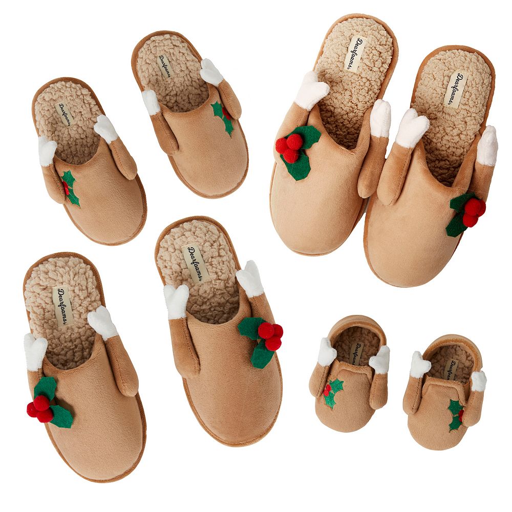 Dearfoams Holiday Turkey Scuff Slipper Collection