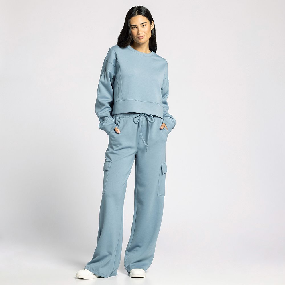 Women's Thread & Supply Straight-Leg Cargo Sweatpants & Cropped ...