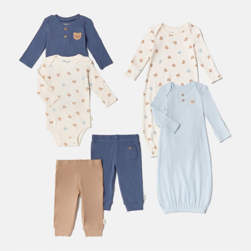 Newborn Baby Boys Huggies Babywear® 100% Organic 2-Pack Ribbed Pants ...